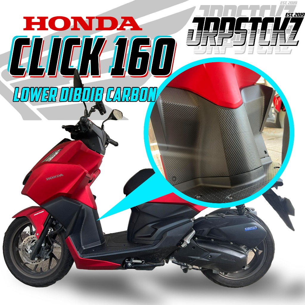 Honda Click 160 Lower Dibdib Matte Carbon | Easy to DIY, Ready to ...