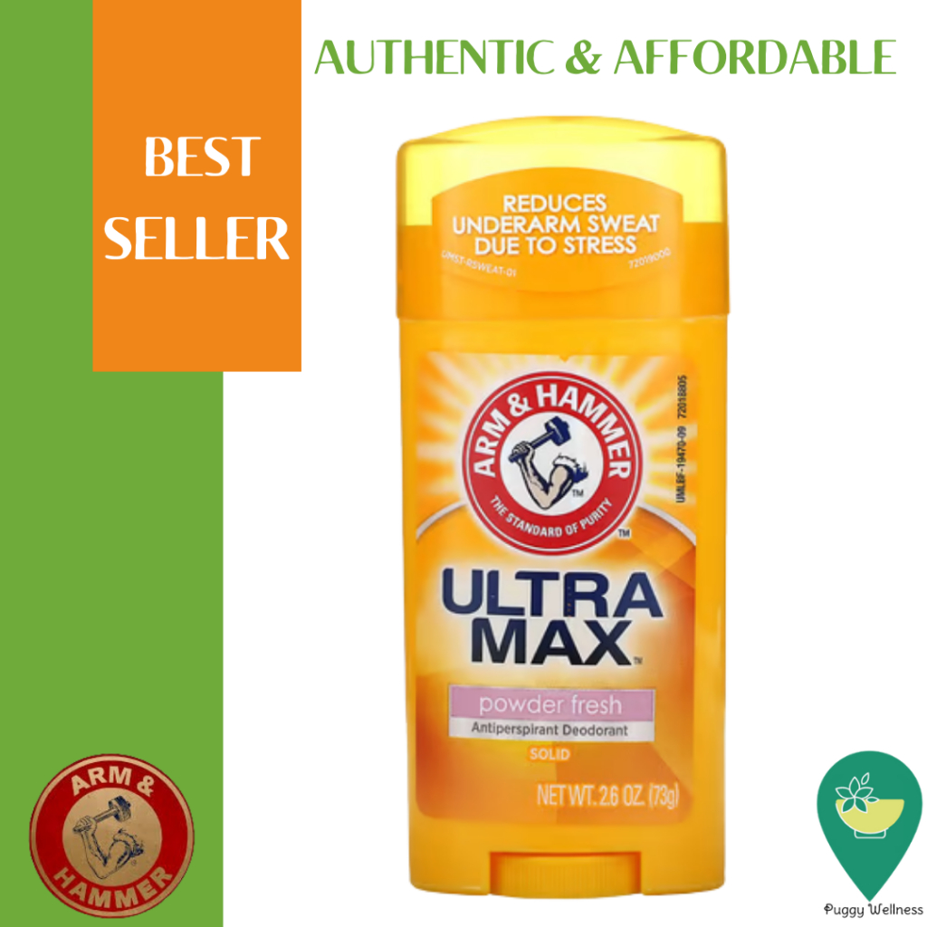 Arm & Hammer, UltraMax, Solid Antiperspirant Deodorant, Powder Fresh, 2 ...