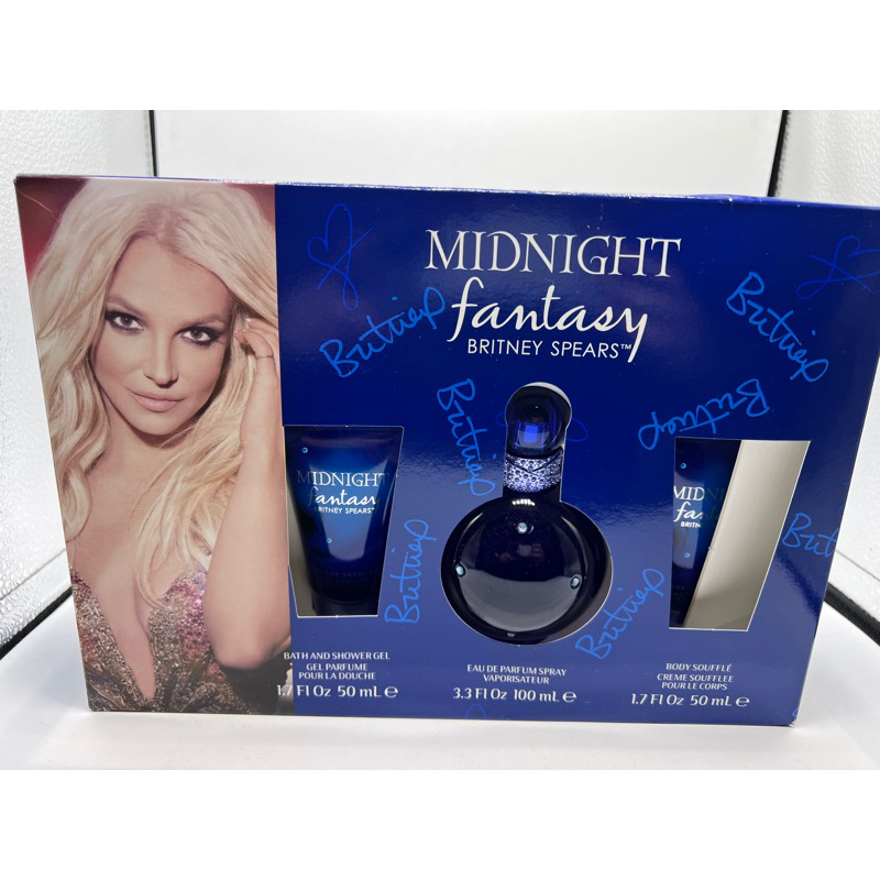 Original Midnight Fantasy by Britney Spears 100ml EDP Gift Set | Shopee ...