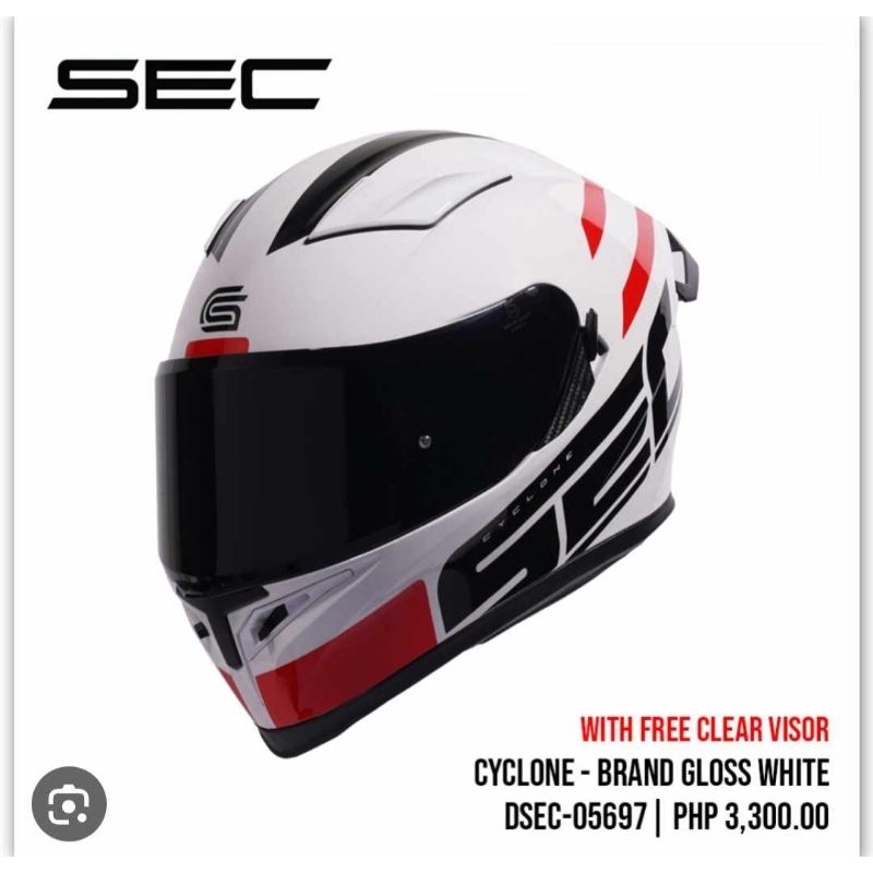 SEC CYCLONE Full face helmet | Shopee Philippines