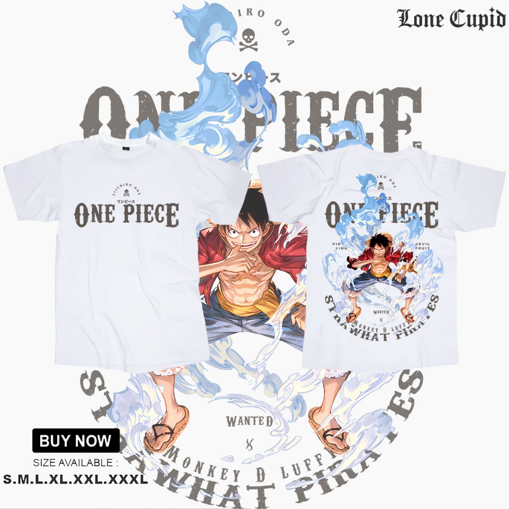 Anime Shirt- Unisex - Lonely Cupid Co. - One Piece - Monkey D. Luffy ...