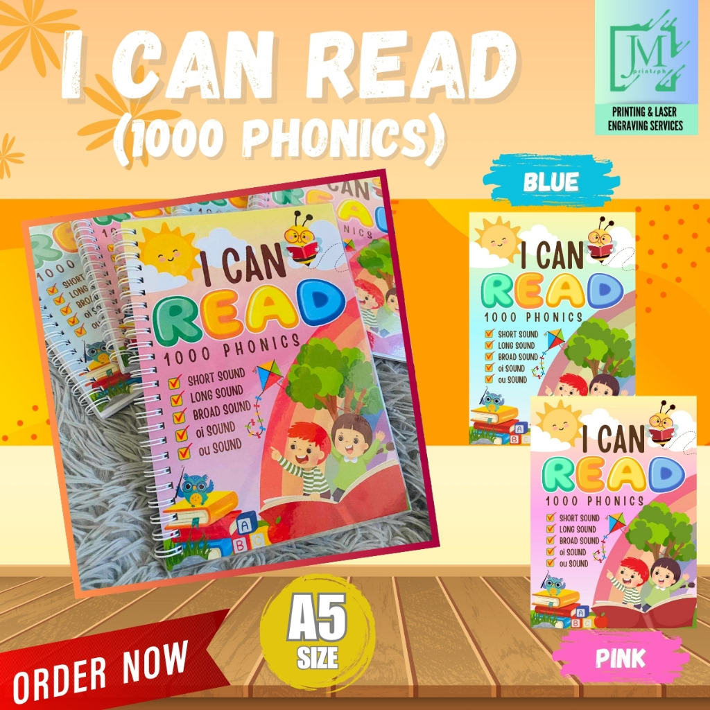 I CAN READ 1000 PHONICS BOOK FOR KIDS - (1000 Phonics) 2 pcs Reading ...