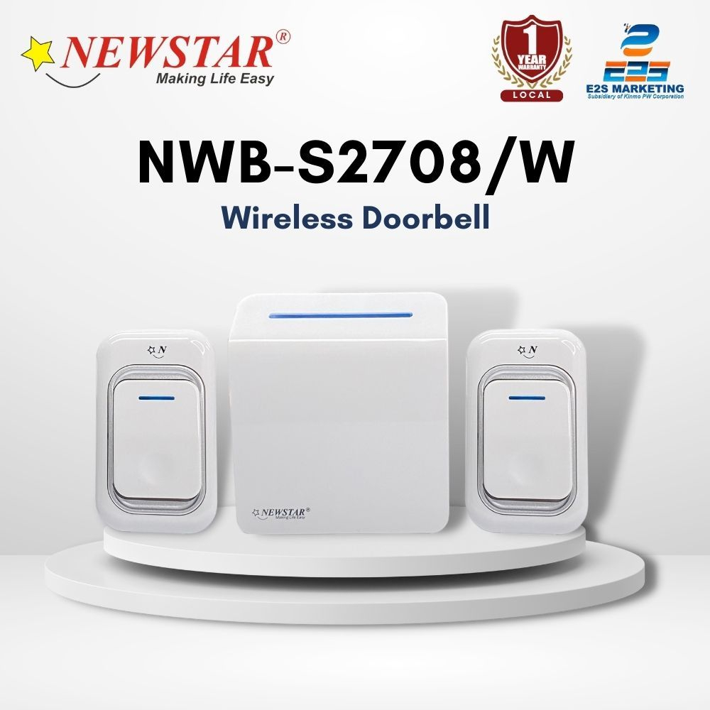 Newstar Wireless Digital Doorbell (White) NWB-S2708/W | Shopee Philippines