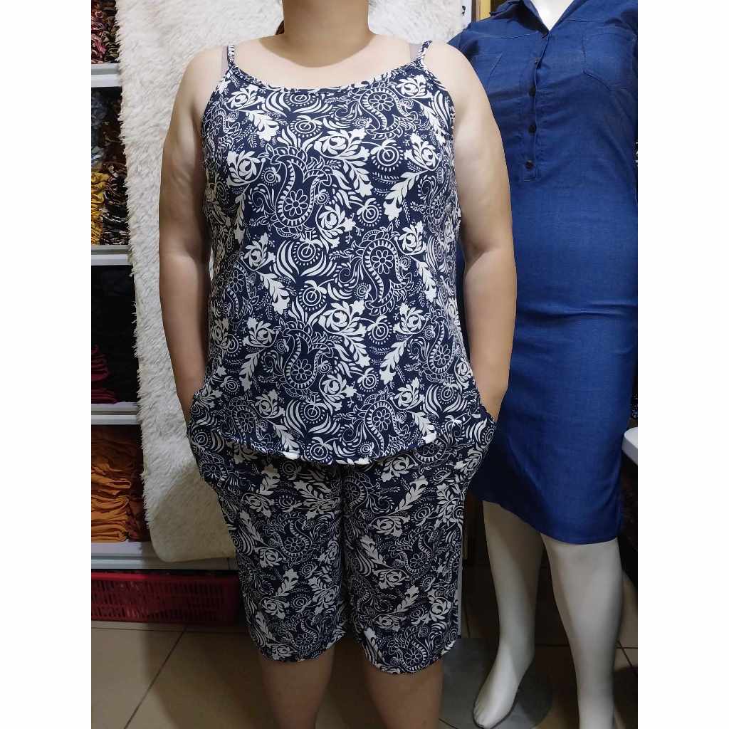 PLUS SIZE TERNO TOKONG AND SPAGITTE STRAP COTTON SPANDEX | Shopee ...