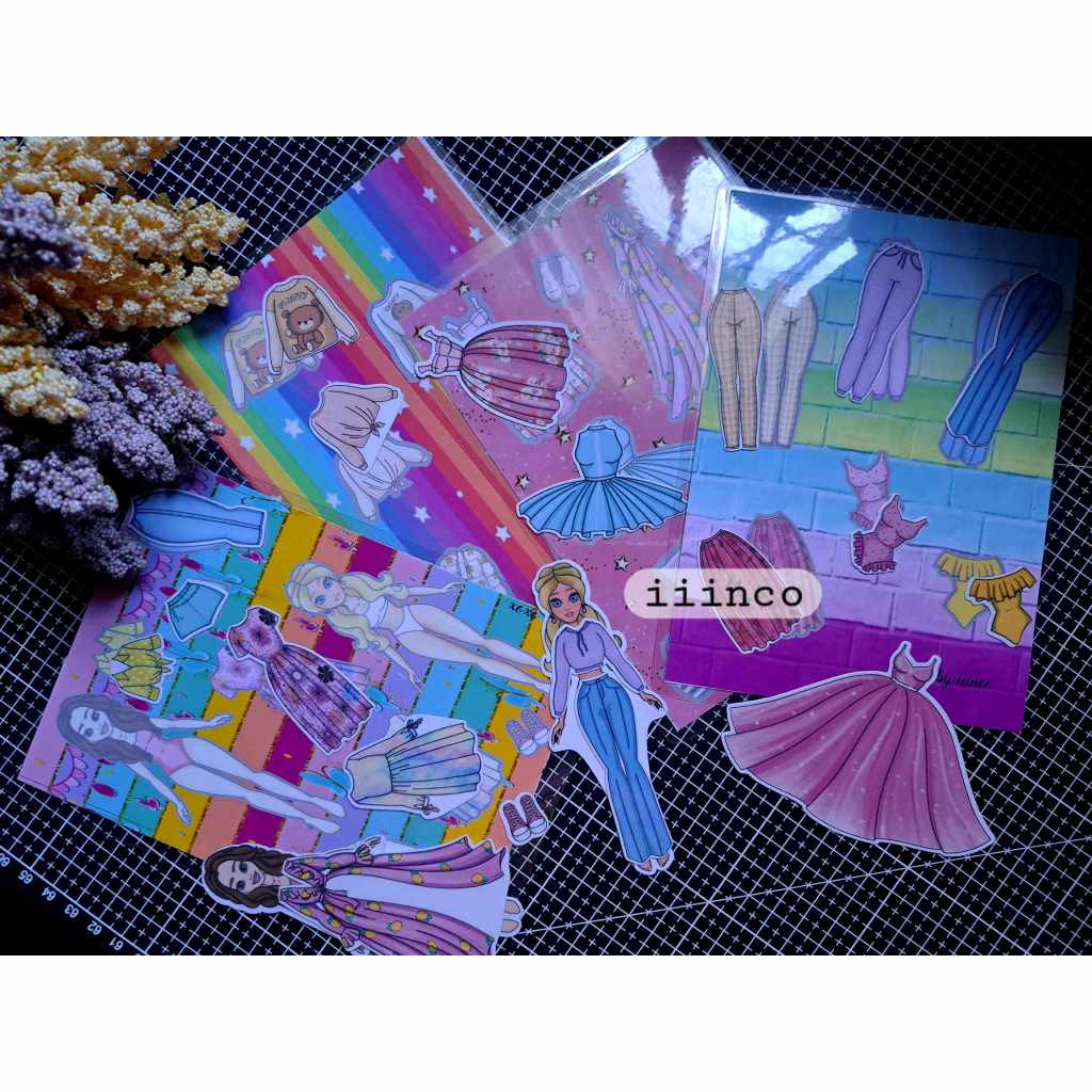 IIINCO PAPER DOLLS for KIDS LAMINATED, LEARNING AND EDUCATIONAL TOYS ...