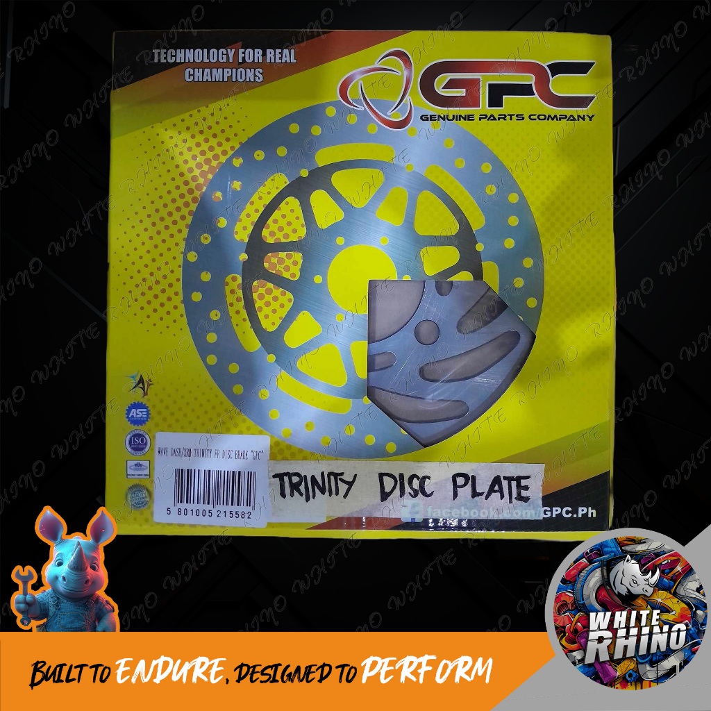 GPC FRONT DISC PLATE XRM TRINITY WAVE DASH FRONT DISC PLATE | Shopee ...