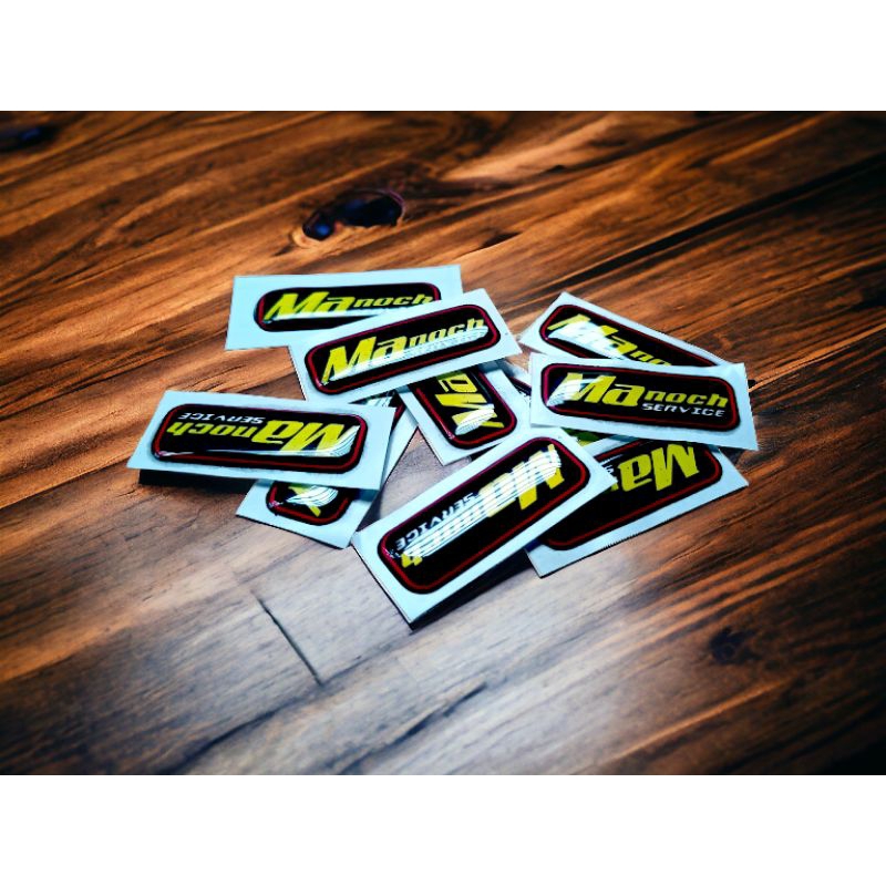 Manoch Service 3D Embossed Sticker "Small Emblem" | Shopee Philippines