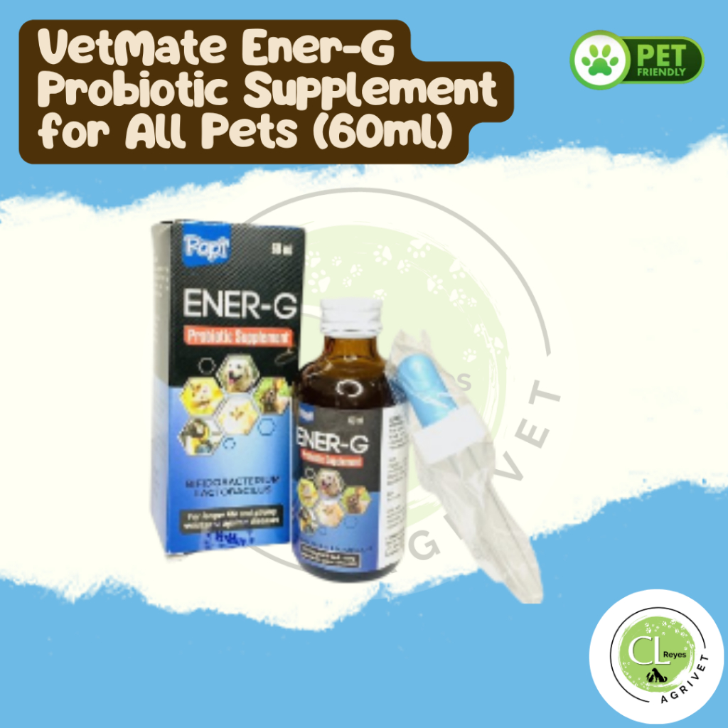 [CL REYES AGRIVET]1 box Papi Ener-G Probiotic 60mL Vitamins Supplements ...