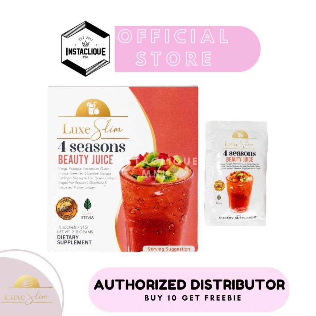 Luxe Slim 4 Seasons Glutathione & Collagen Beauty Juice Drink [1 Sachet ...