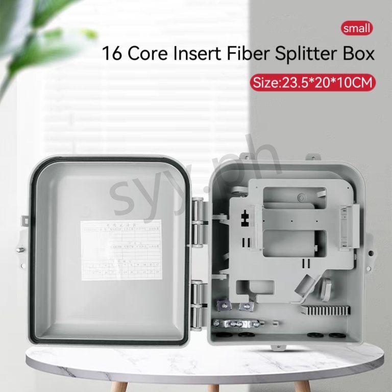1:16 fiber optic PLC splitter box 16 core insert fiber splitter box ...