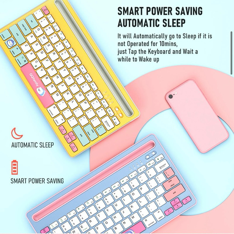 Candy XR Bluetooth Keyboard rechargeable for tablet with box | Shopee ...