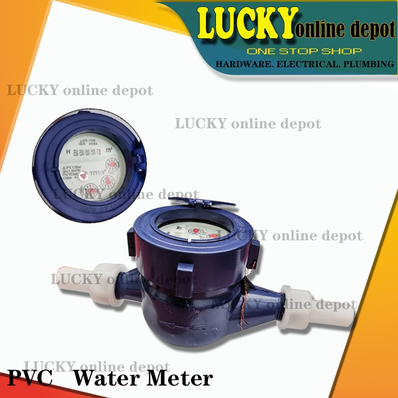 PVC/METAL/BRASS WATER METER/SUB METER 15MM | Shopee Philippines