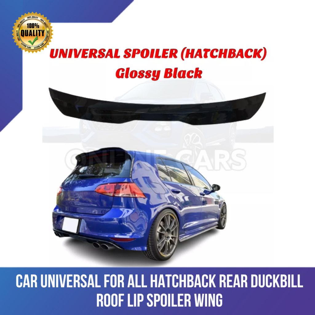 CPA Car Universal for All Hatchback Rear Duckbill Roof Lip Spoiler Wing ...