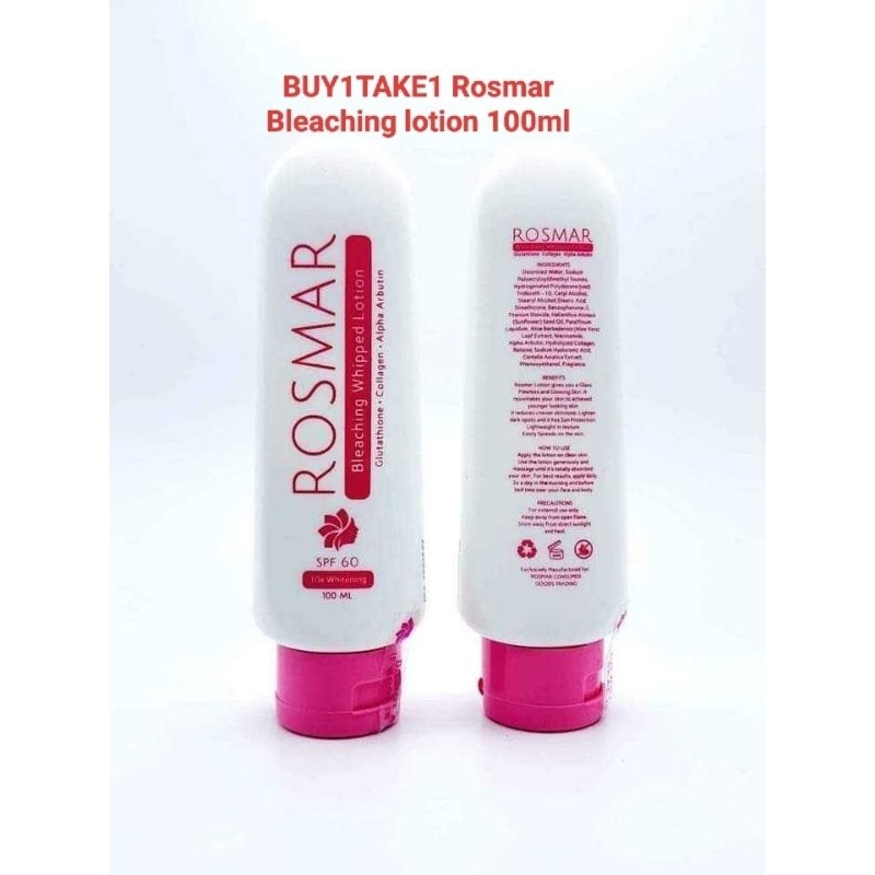 BUY1TAKE1 Rosmar Bleaching Whipped Lotion 100ml SPF 60 Glutathione ...