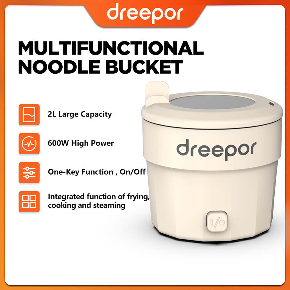 Dreepor 2L Mini Rice Cooker Small Electric Cooker Multi Cooker Electric ...