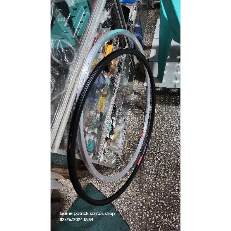 araya aero double wall 700c rim blk 36h. silver 32h 580 pesos each size ...