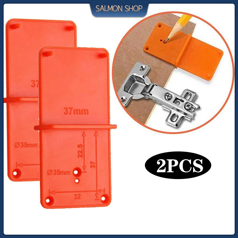 2pcs Woodworking Hinge Hole Drill Guide Punching Hinge Drill Hole ...