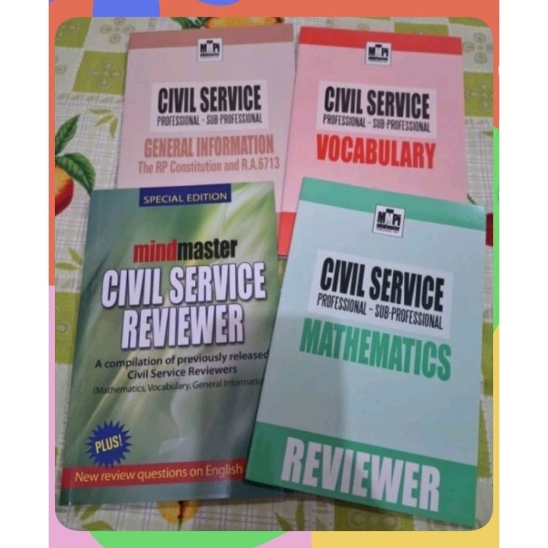 CIVIL SERVICE REVIEWER,VOCABULAR,MATHEMATICS, GEN.INFO(mindmaster ...