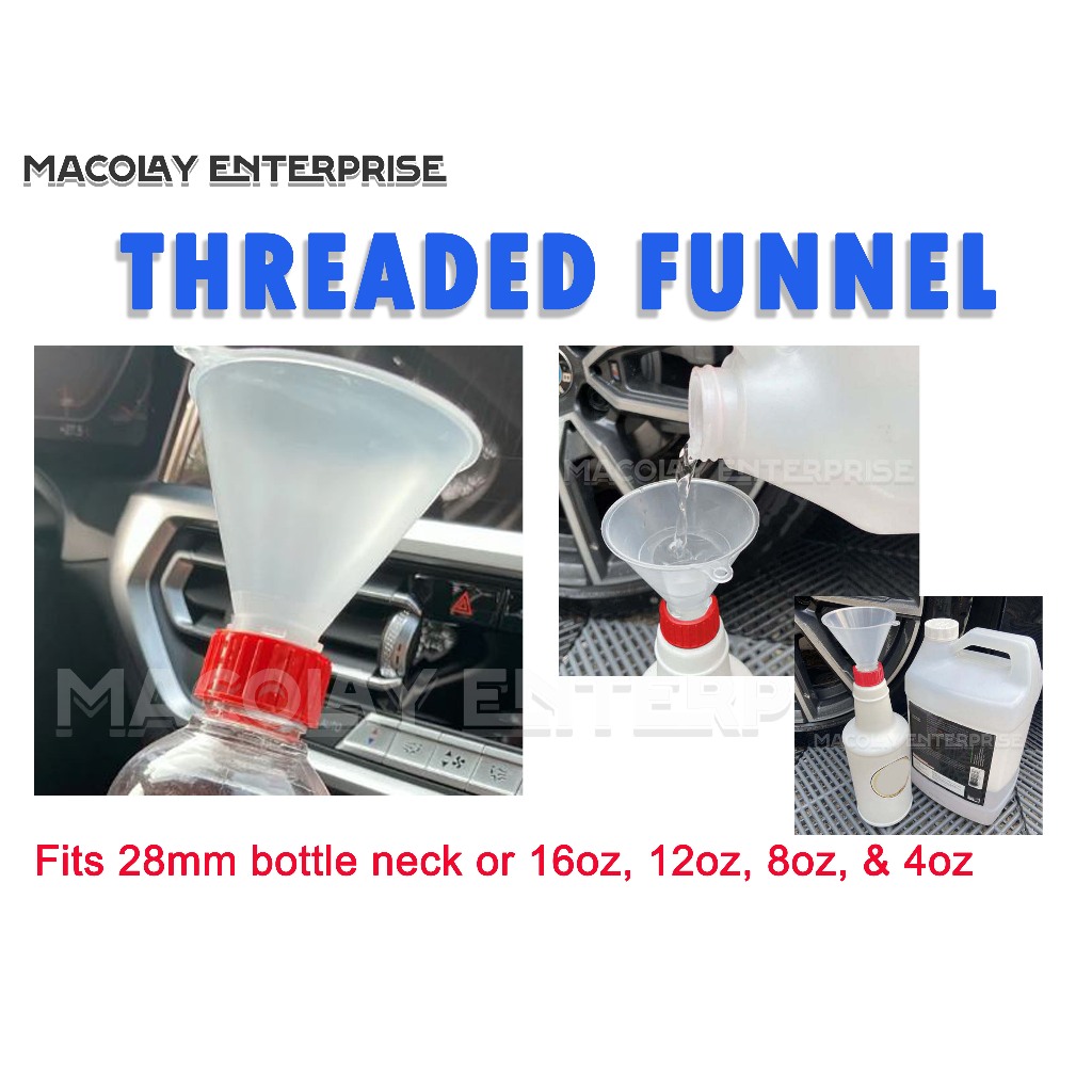 Threaded Funnel for For Home, Car Detailing. Cleaning Supplies, Kitchen ...