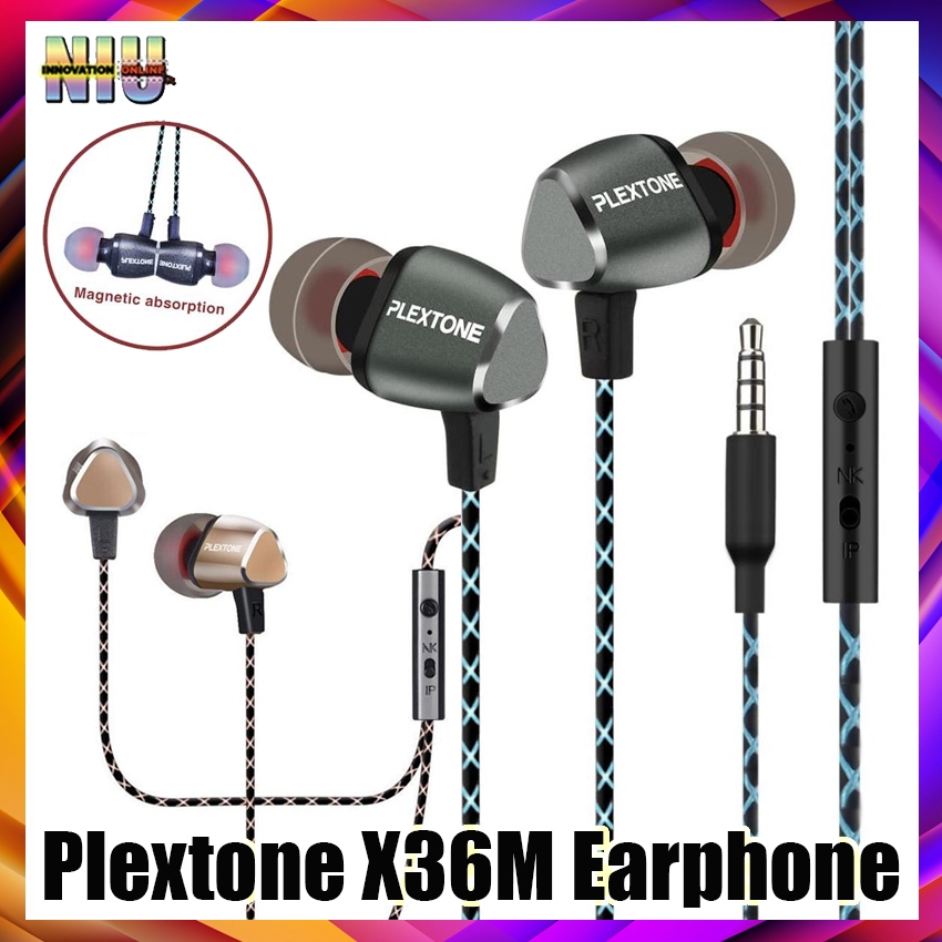 Plextone X36M 3.5mm Gaming Headset Rich Bass Earphone Super Head With ...