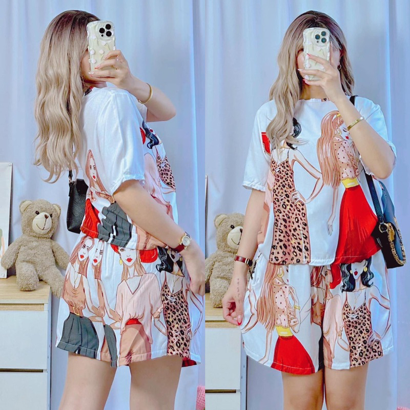 Korean terno with pocket | Shopee Philippines
