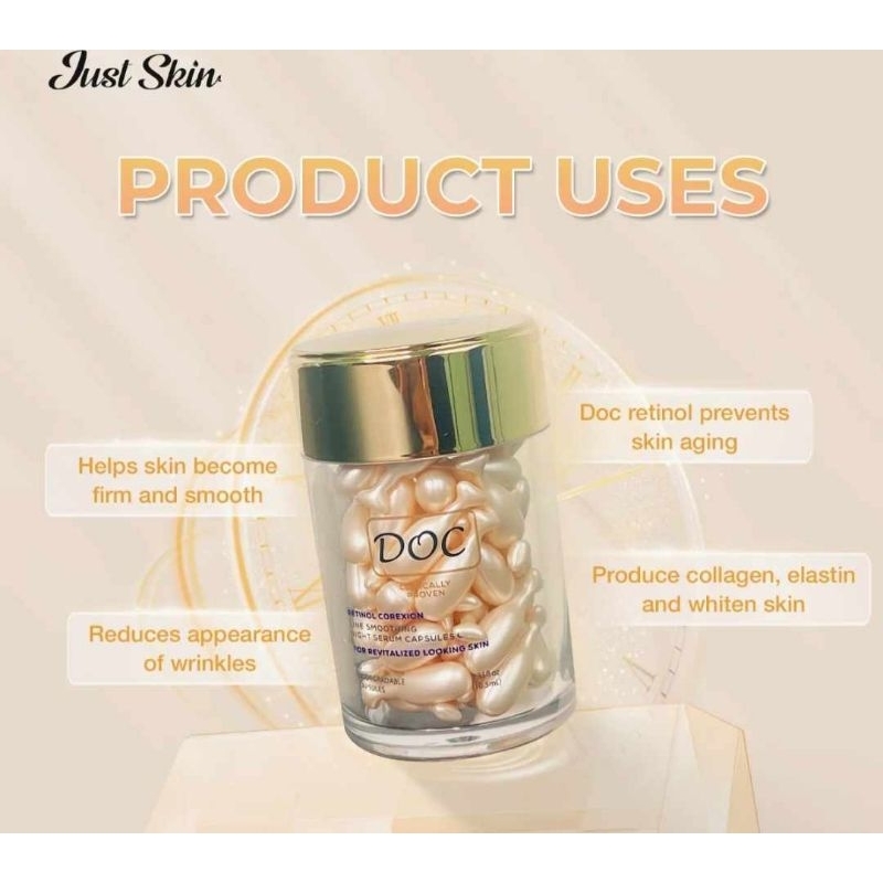 JUST SKIN DOC RETINOL WHITENING SERUM AUTHENTIC SKIN CARE SERUM 30G ...