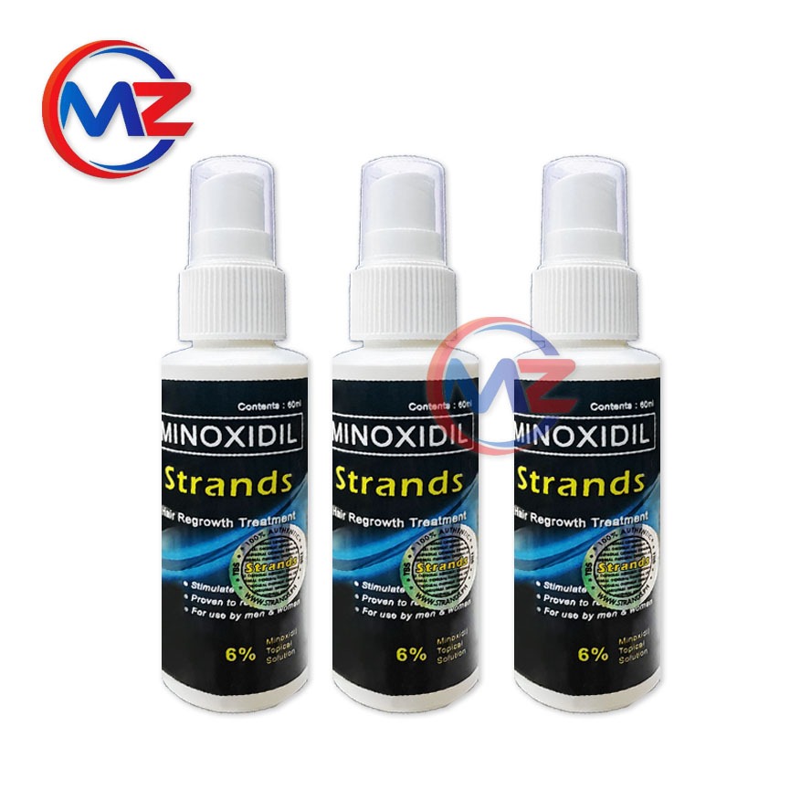 ( SET OF 3 ) Minoxidil Strands 6% Minoxidil Topical Solution (60ml per ...