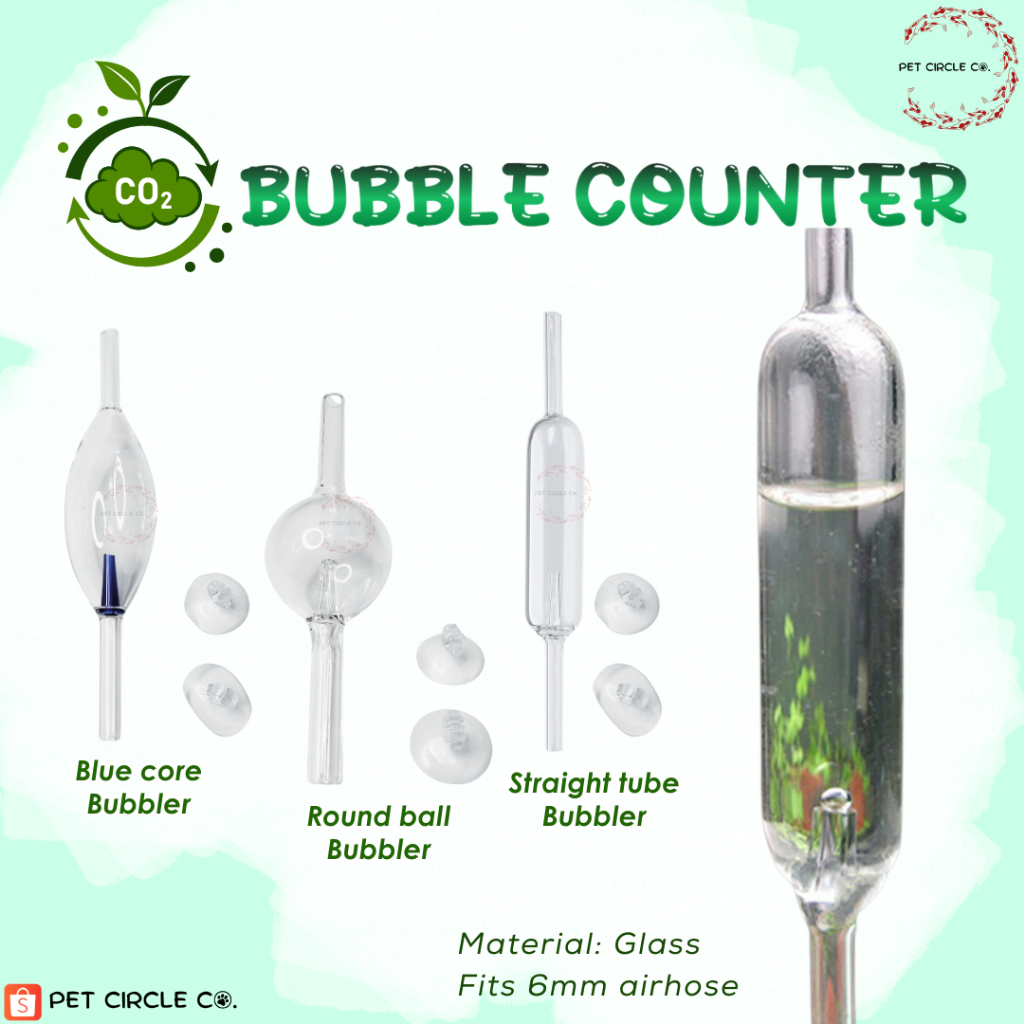 Aquarium Fish Tank CO2 Bubble Counter with suction cups | Shopee ...