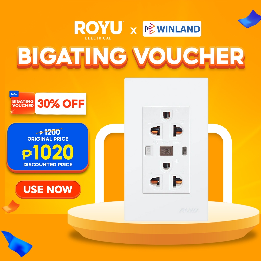 Royu by Winland Wiring Devices Ground-Fault Circuit Interrupter 20A ...