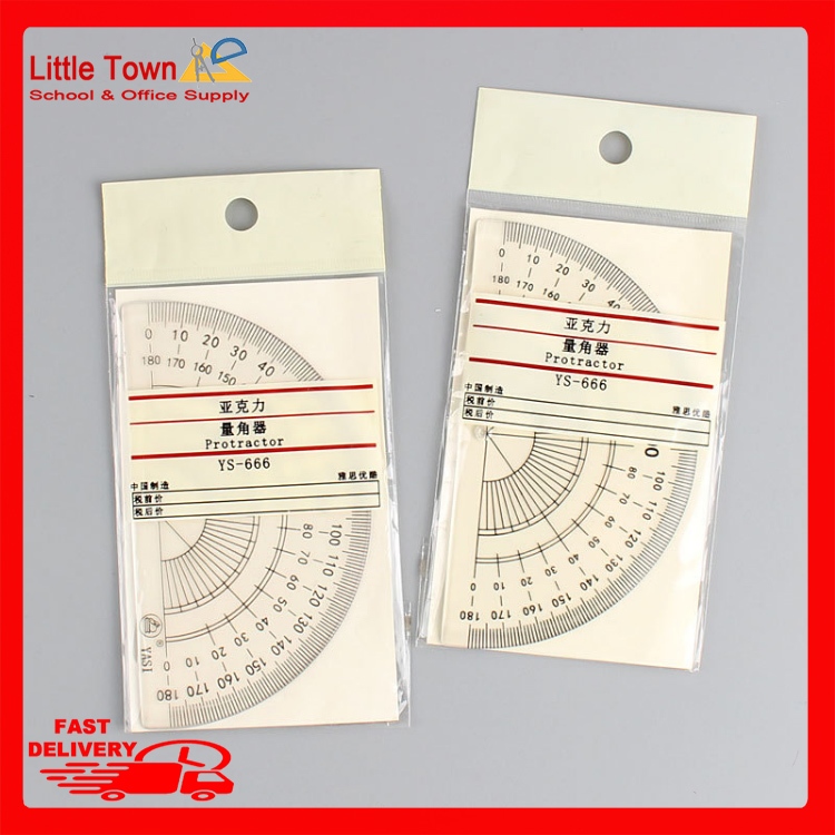 Clear 180° Degree Protractor Angle Measurement Rulers half circle ruler ...