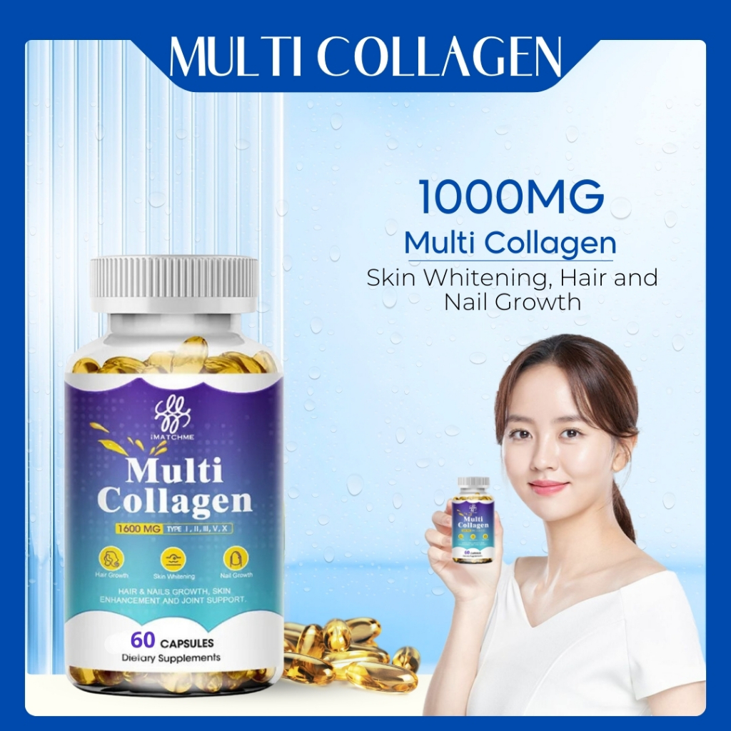 iMATCHME Multi Collagen Glutathione Capsules for Fast Skin Whitening ...