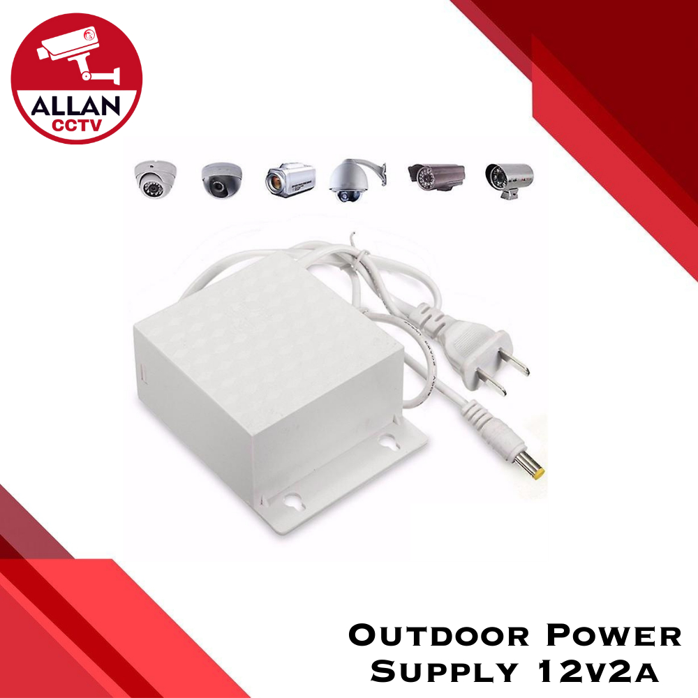 Allan CCTV Rainproof 12v Adapter for CCTV / 12v2a Outdoor Adapter ...