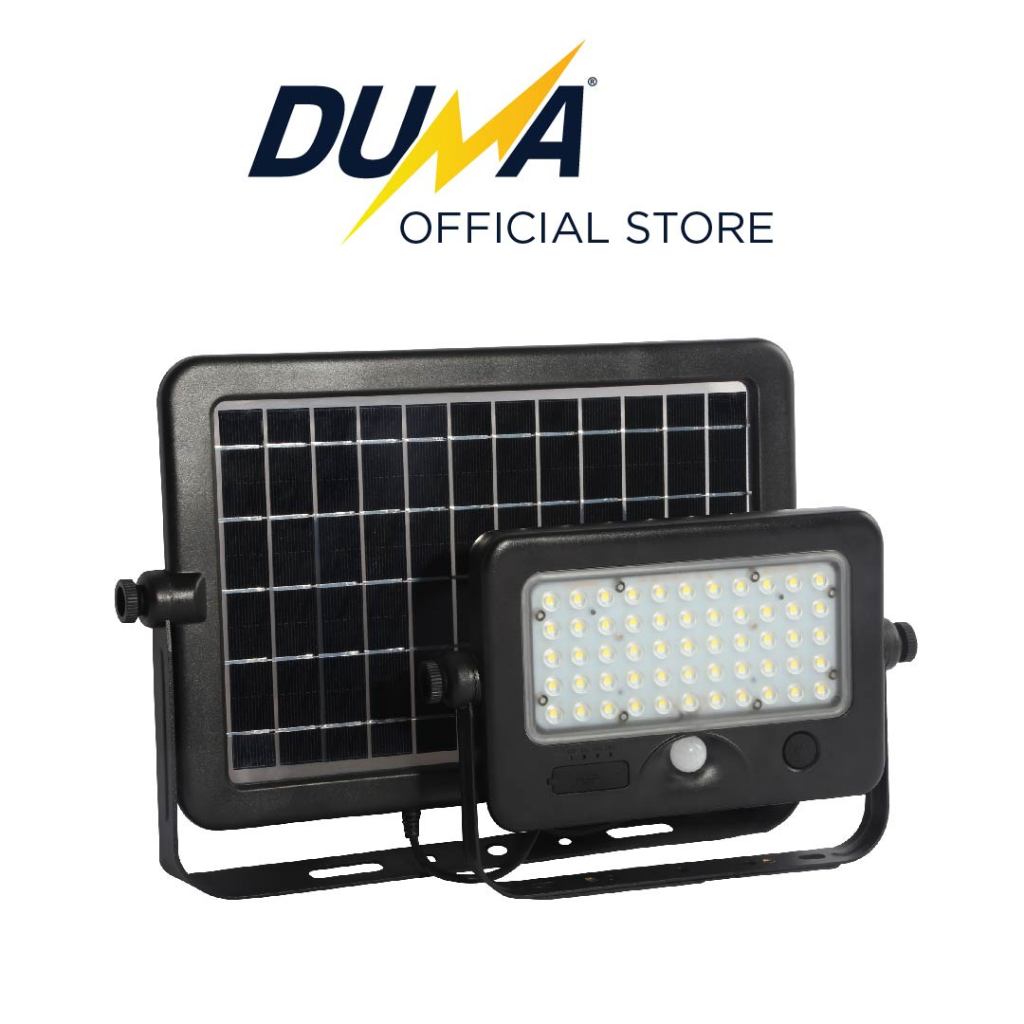 SOLAR LED FLOOD LIGHT SENSOR 10 WATTS FOLDABLE, ADJUSTABLE, PORTABLE ...