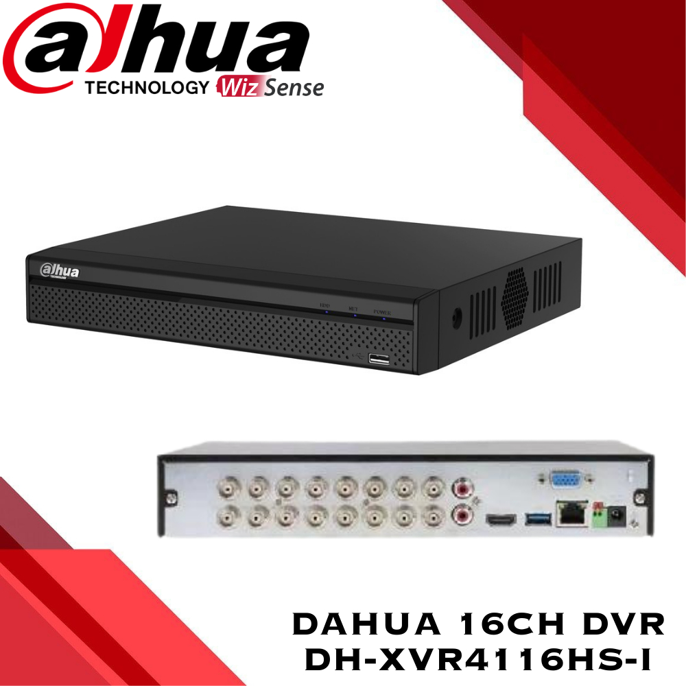 Dahua 16CH DVR DH-XVR4116HS-I 16 Channel Penta-brid 1U 1HDD WizSense Digital Video Recorder ...