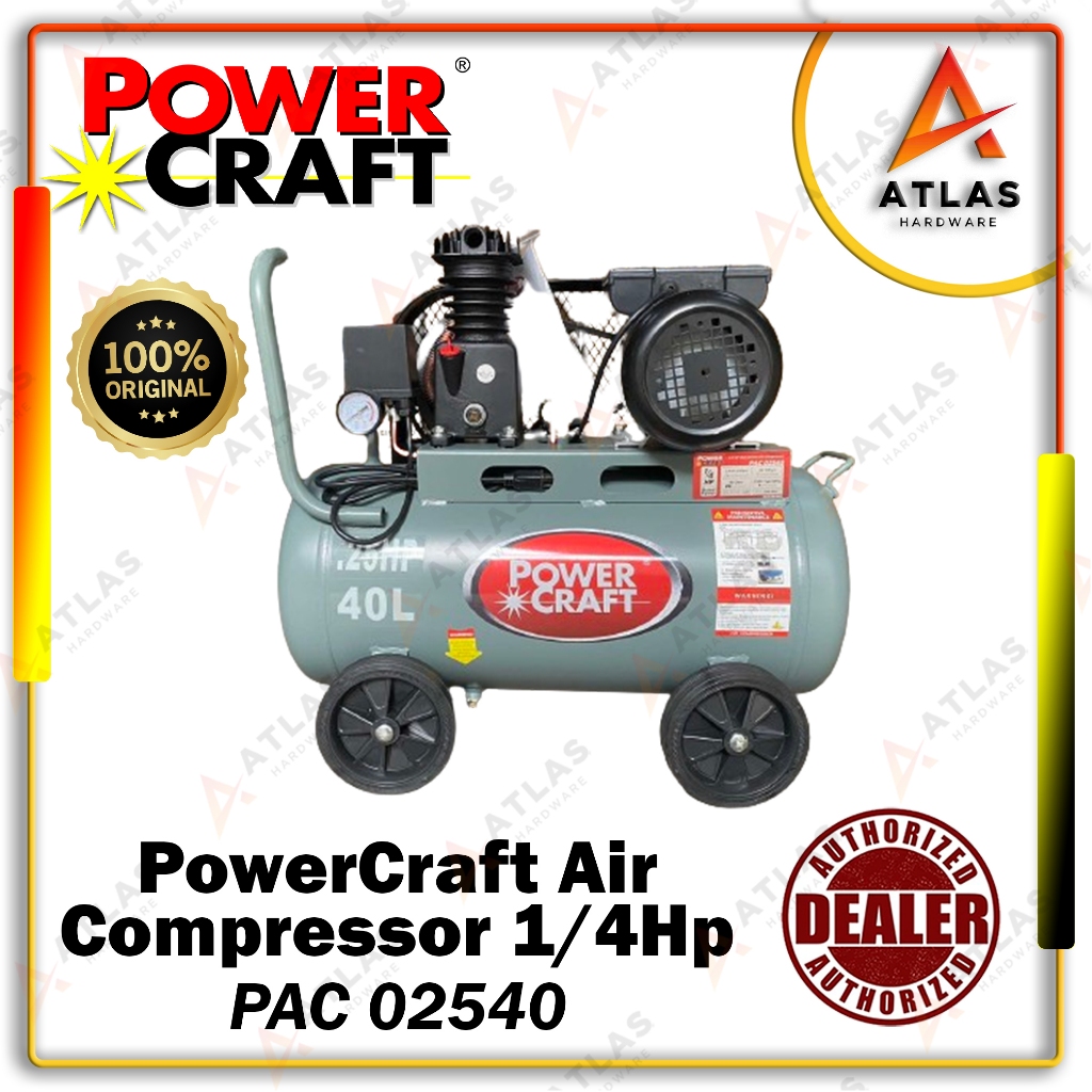 PowerCraft Air Compressor 1/4HP PAC 02540 | Shopee Philippines