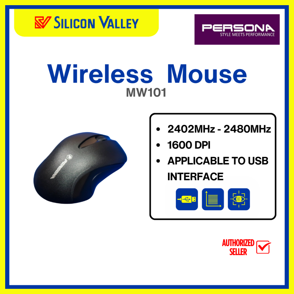 PERSONA MW101 WIRELESS MOUSE | Shopee Philippines