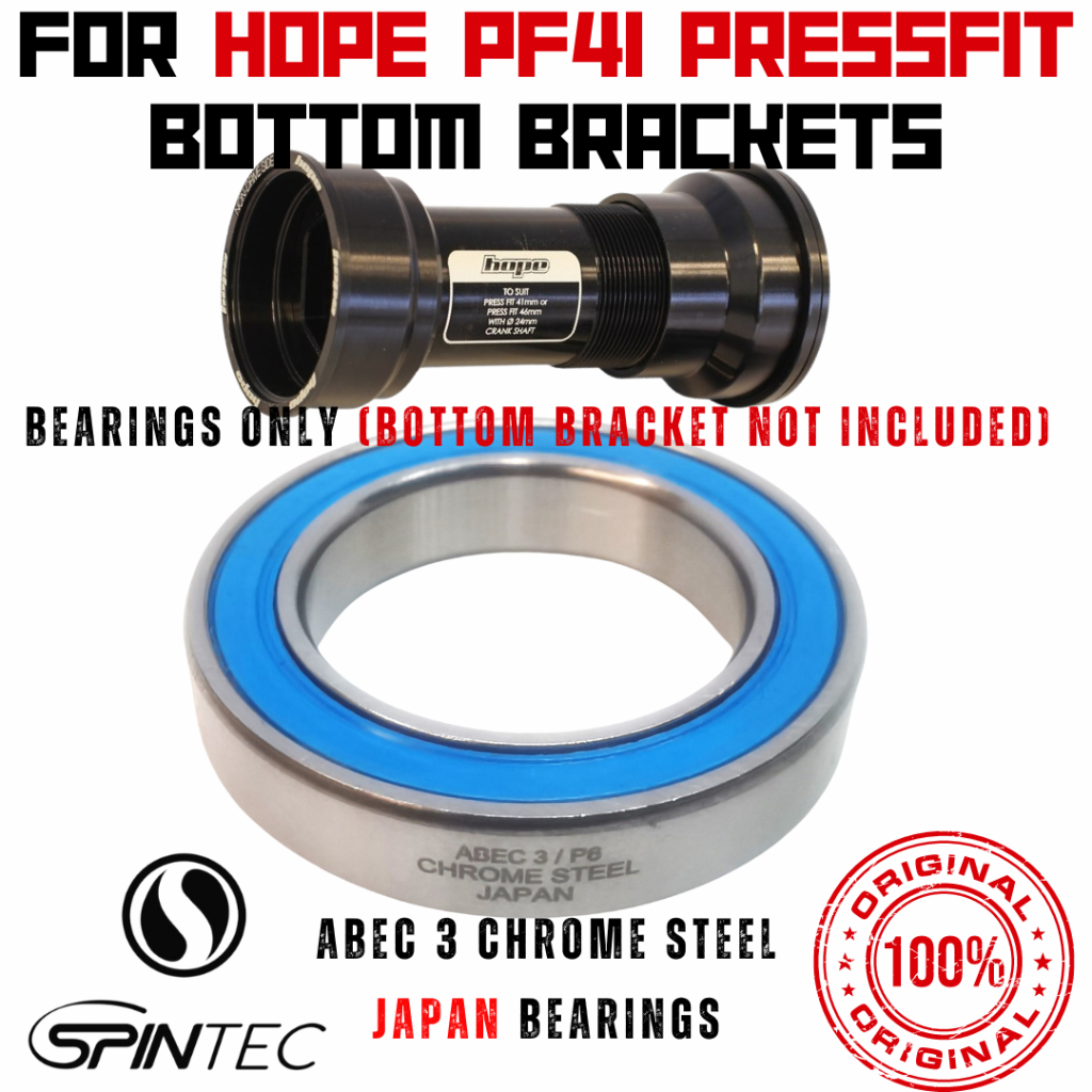 HOPE PF41 BB86/92 PRESSFIT Bottom Bracket Chrome Steel Japan Bearings from SPINTEC (Bearings ...