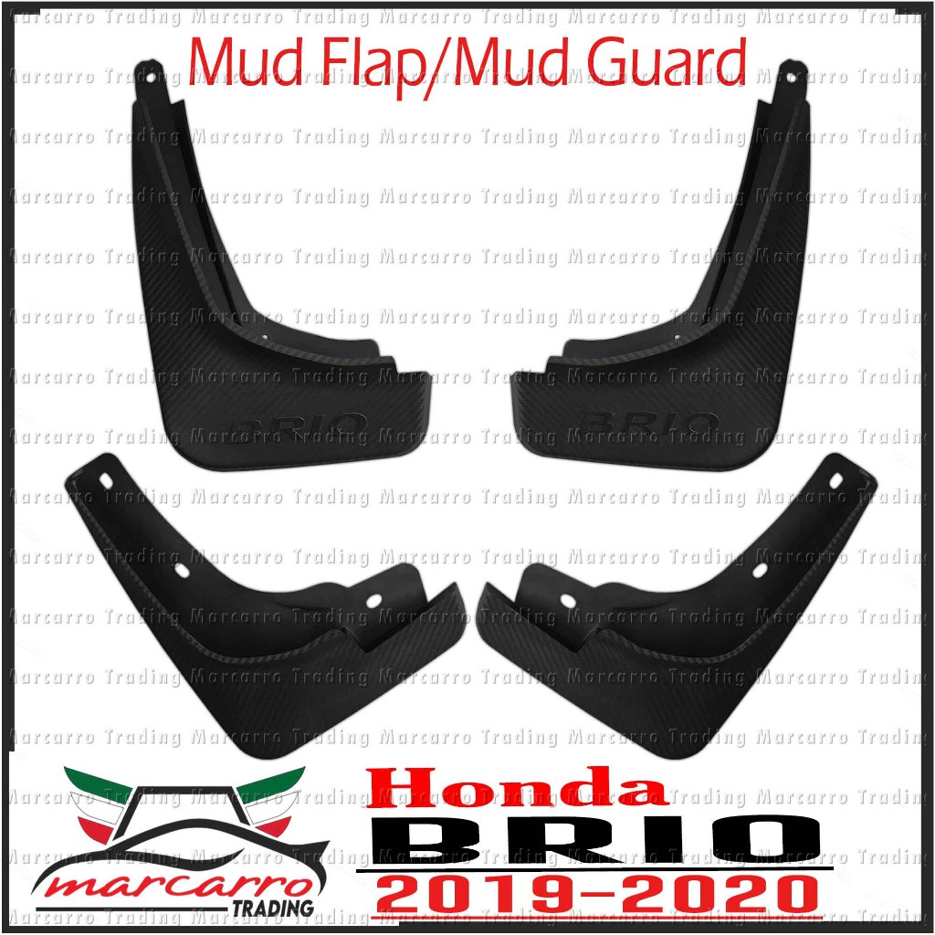 Honda Brio 2019-2020 RS VARIANT Mud Flap / Mud Guard (Carbon) | Shopee ...