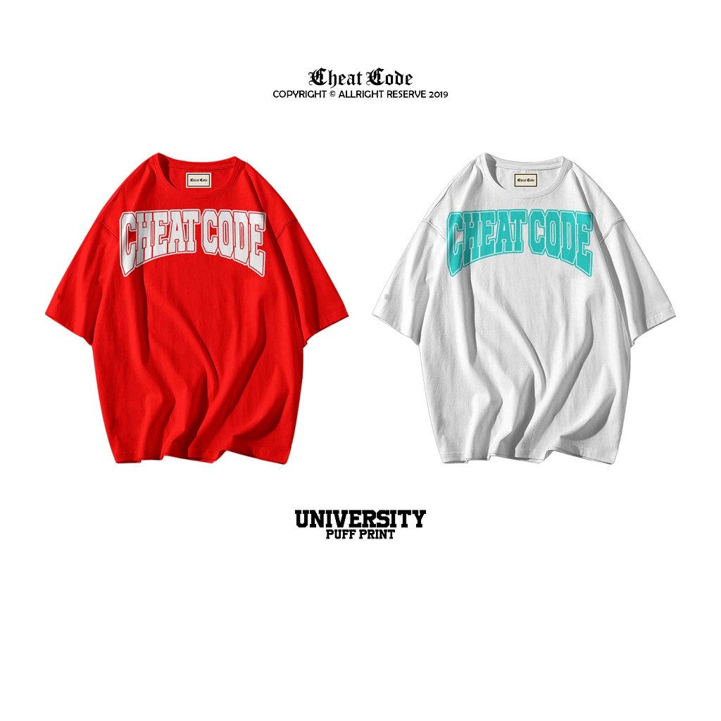 CHEAT CODE | UNIVERSITY (PUFF PRINT) | Shopee Philippines