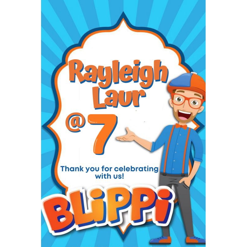 Blippi Theme Souvenir Sticker | Gift tags | Shopee Philippines