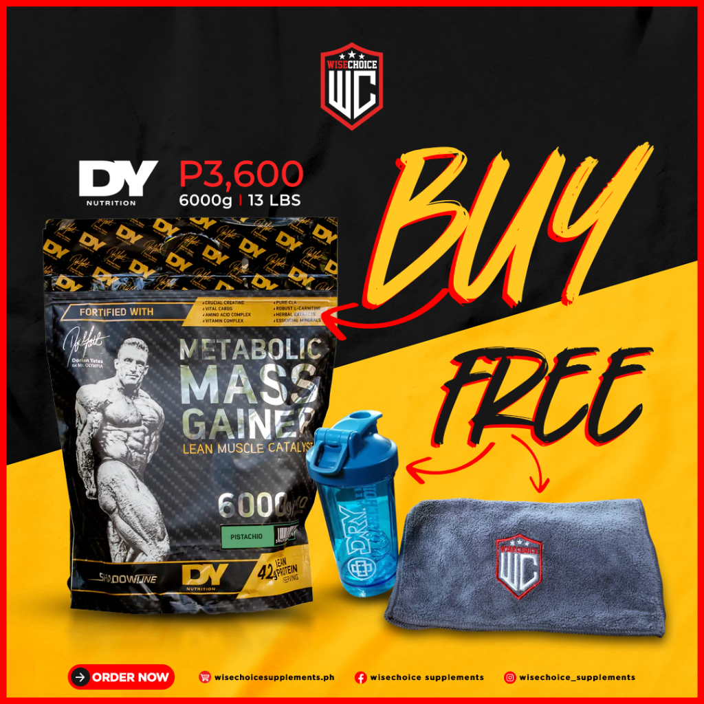 DY NUTRITION METABOLIC MASS GAINER 6000 GRAMS ( FREE SHAKER & GYM TOWEL ...