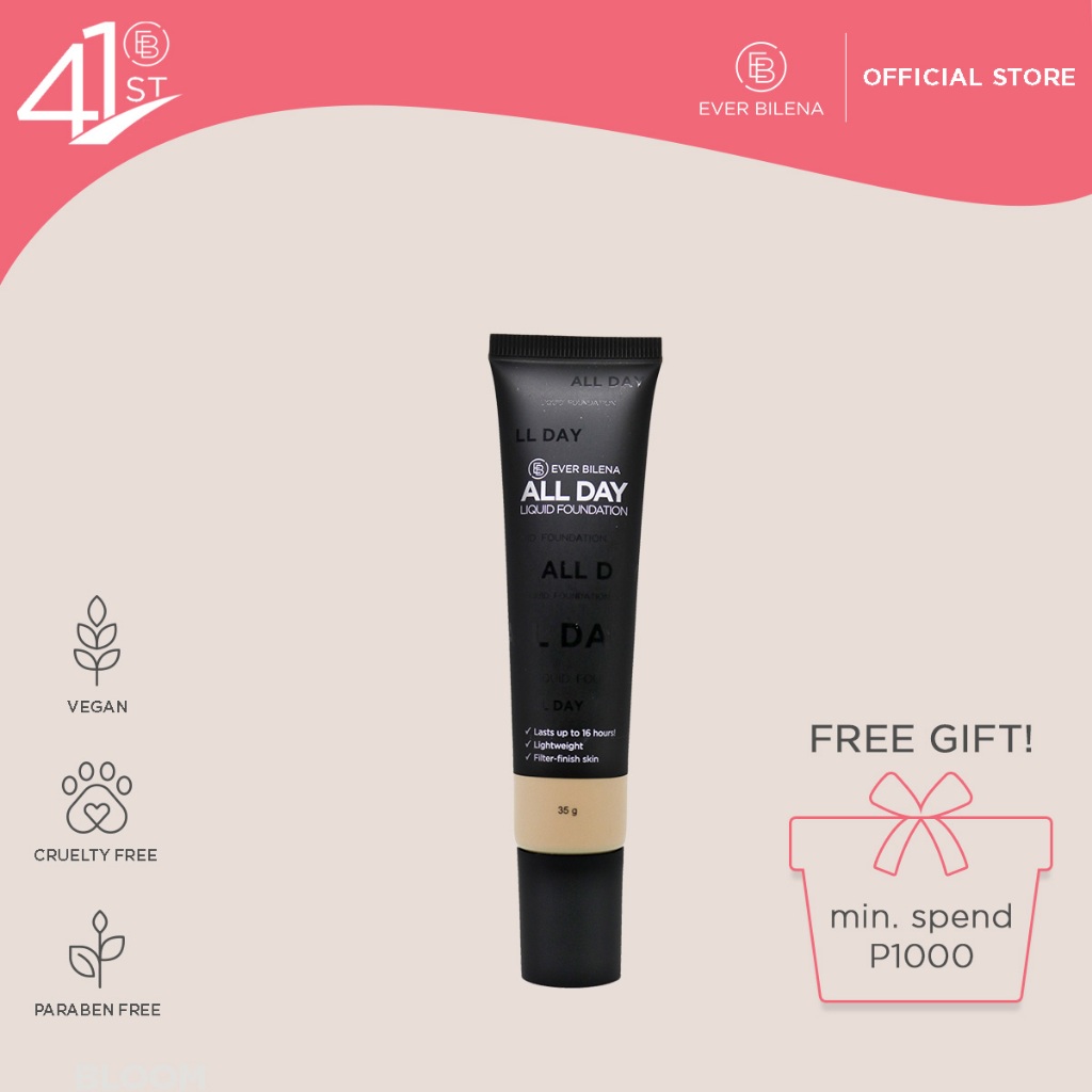 EB All Day Matte Liquid Foundation 35g [Full coverage, Natural Finish ...