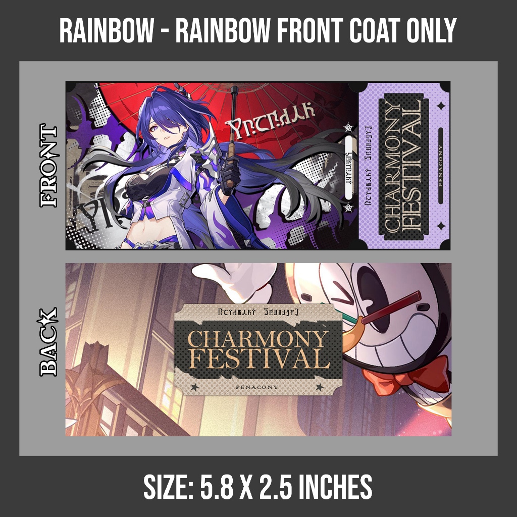 Honkai Star Rail Penacony Dreamscape Anime Ticket Photocards (Laminated ...