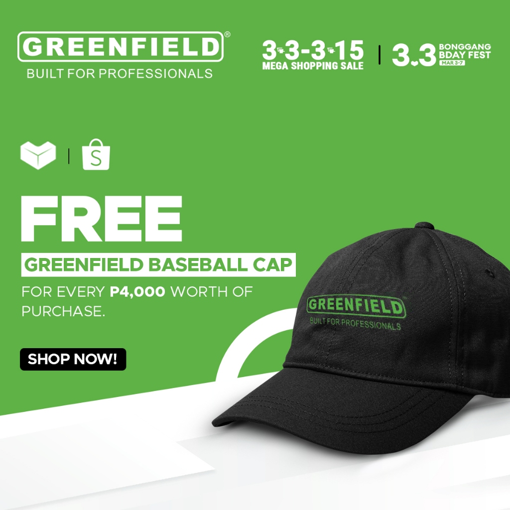 Free-Greenfield Baseball Cap | Shopee Philippines