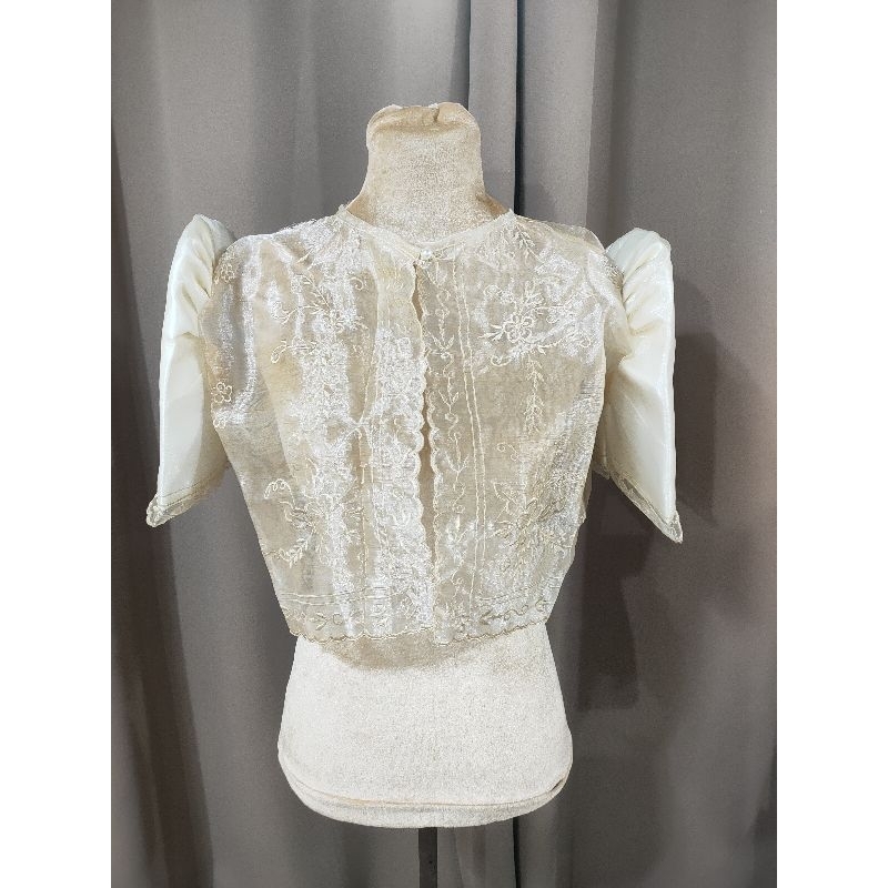 Filipiniana Mestiza Bolero-Hand made Burda | Shopee Philippines