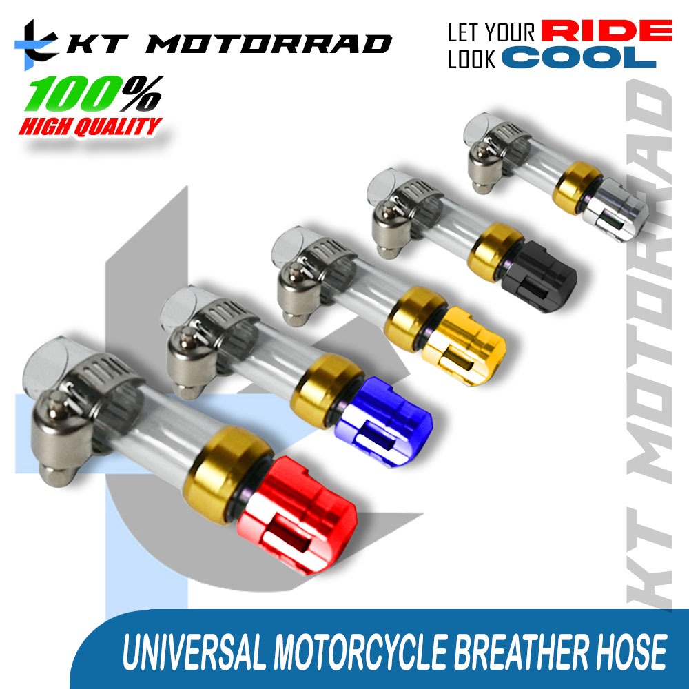 KT UNIVERSAL MOTORCYCLE BREATHER HOSE HIGH QUALITY ALLOY | Shopee ...