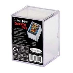 Ultra Pro 2-Piece 100 Count Slide Clear Card Storage Box | Shopee ...