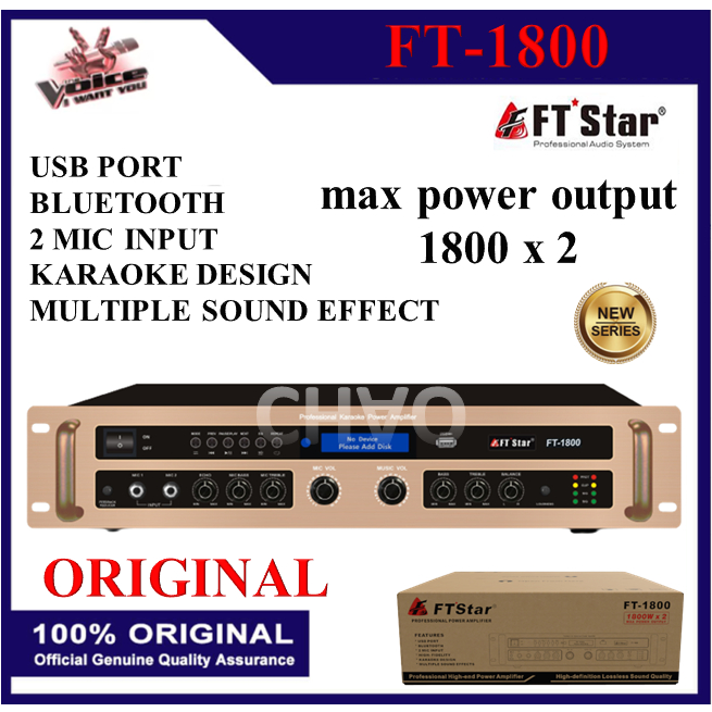 The FTStar original amplifier FT-1800 professional high-end power ...