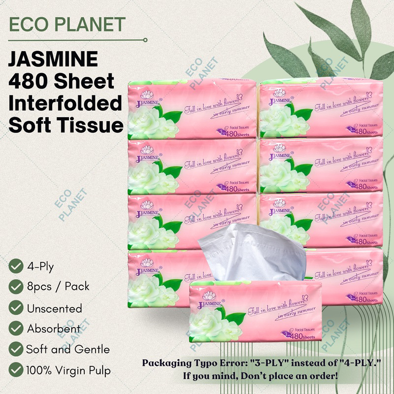 Shipout 24H 480sheet Organic green tea Facial Tissue Paper 4 ply 8 ...