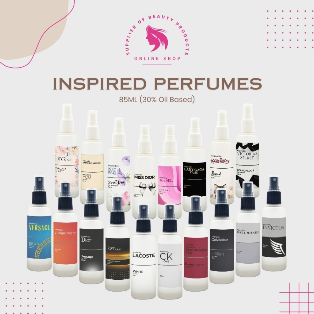 Oil Based Premium Inspired Perfumes 85ml | Shopee Philippines
